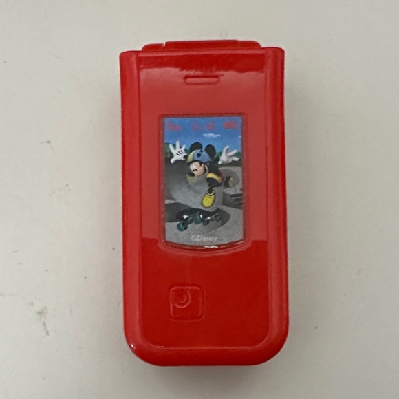 Disney | Toys | Disney Red Handheld Flip Phone With Mickey Mouse Design ...